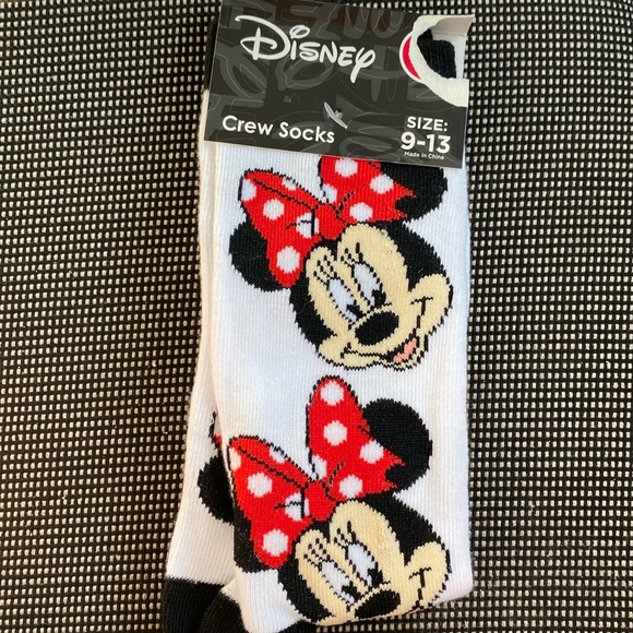 Disney | Accessories | Disney Minnie Mouse Crew Socks | Poshmark